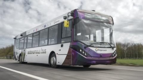 First full-size driverless bus trials to begin in Scotland - BBC News