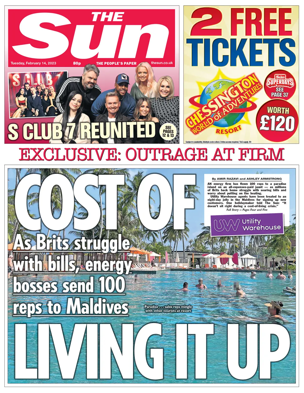 'China security risk' and 'Couzens police failings'