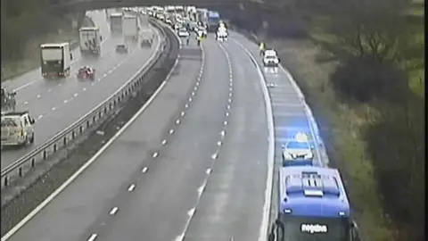 M4 near Swindon reopens after coach crash