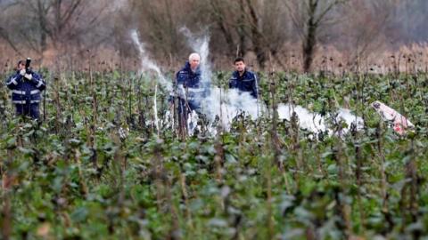 Germany: Plane and helicopter crash in mid-air, killing four - BBC News