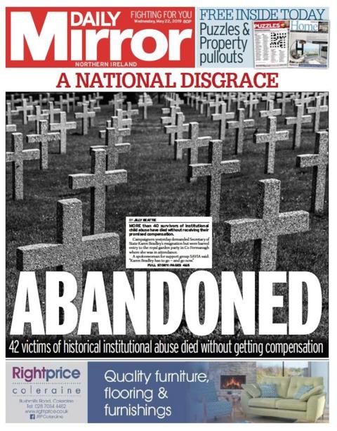 NI newspaper review: Abuse victims and a family drug addiction - BBC News