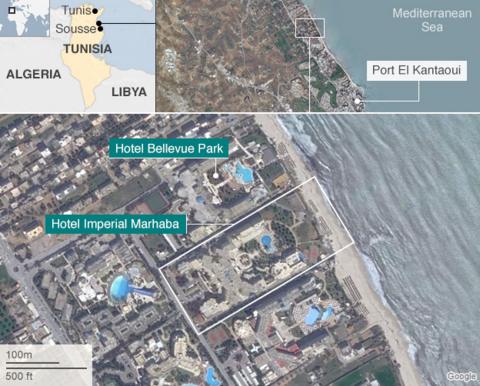 Tunisia attack on Sousse beach 'kills 39' - BBC News