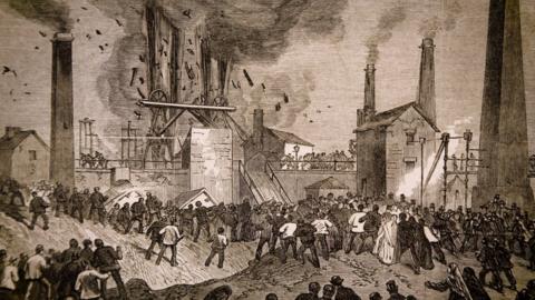 The Oaks colliery explosion: England's worst mining disaster - BBC News