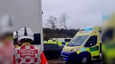 M27 motorway reopens after lorry driver killed in crash