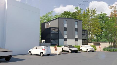 Botley 'affordable' rental housing development under way - BBC News