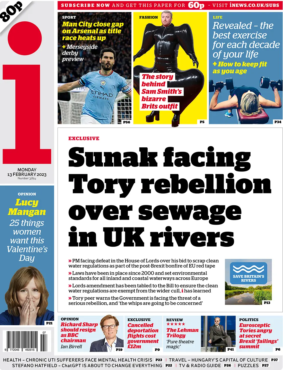 PM faces 'sewage rebellion' and spy balloon review