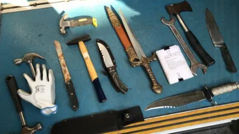 Birmingham police seize 'terrifying' arsenal of weapons