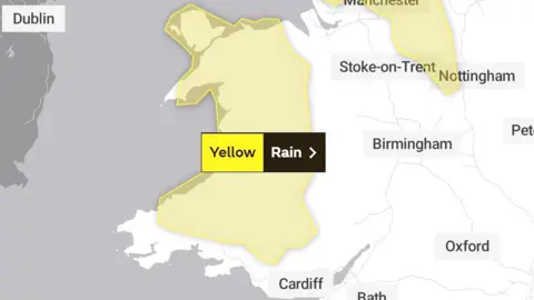 Weather: Heavy and prolonged rain warning for much of Wales