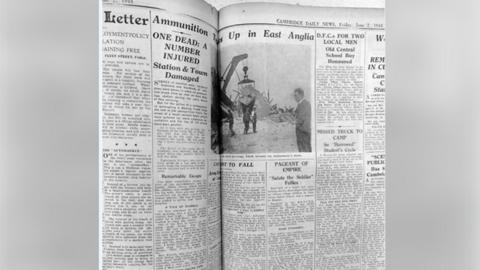 Soham bells toll to mark World War Two rail disaster - BBC News