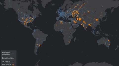 Climate change: Satellites map huge methane plumes from oil and gas ...