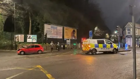 Police van crashes with car on Bristol emergency call