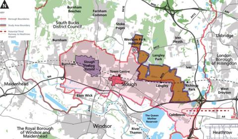 Slough council planners publish 10,000 homes plan for neighbour's green ...