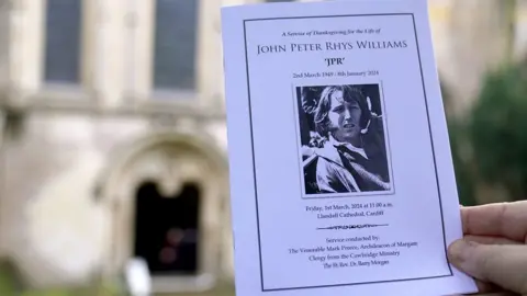JPR Williams: Wales rugby legend remembered at service