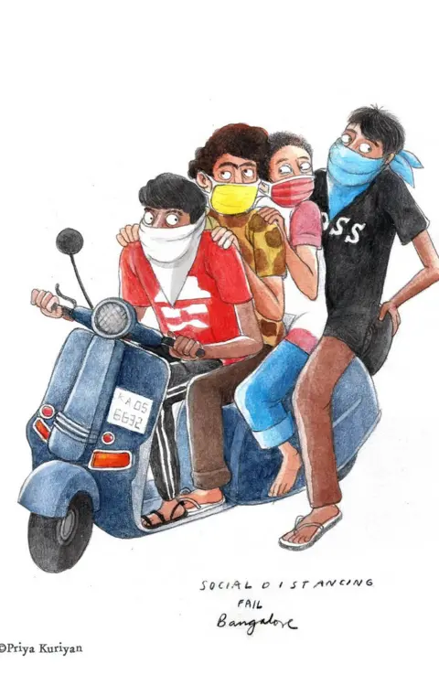 Our masked identities: Cartoons of India's new normal