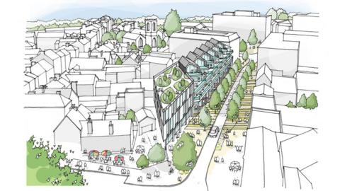 York's £30m plan to transform area around Clifford's Tower - BBC News