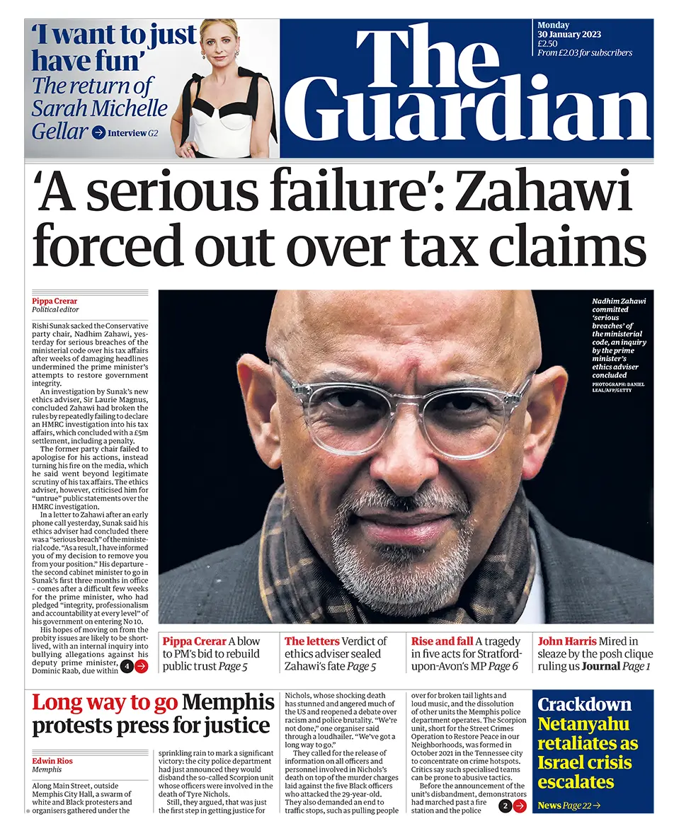 Zahawi sacked and Putin's threat to kill Johnson