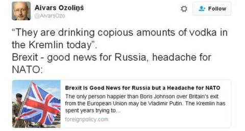 Brexit sad but no tragedy, say Baltic countries - BBC News