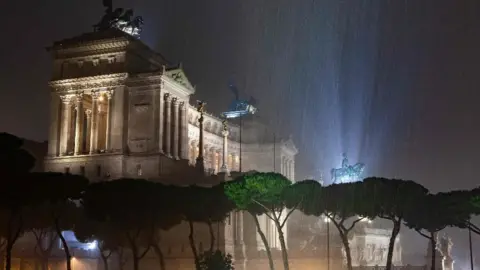 In pictures: Rome suffers freak hailstorm and flooding