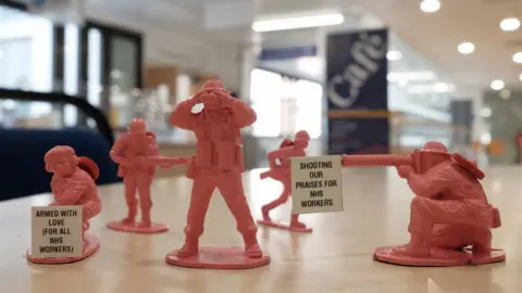 Junior doctors strike: Toy soldiers deployed to John Radcliffe Hospital