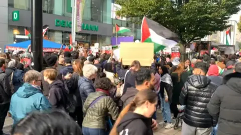 Hundreds take part in Birmingham Gaza conflict rally