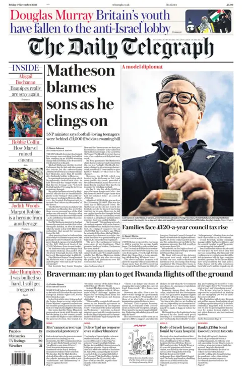 Scotland's papers: Minister's iPad bill admission and rent cost 'crisis'