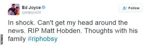 Sussex bowler Matthew Hobden dies at the age of 22 - BBC Sport