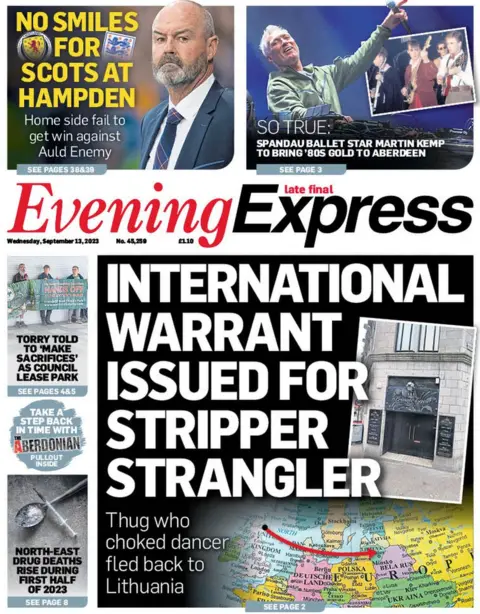 Scotland's papers: Thousands missing in dam tragedy and 'Hampden sore'