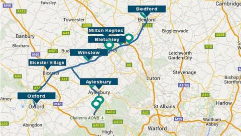 Second phase of East West Rail scheme announced - BBC News