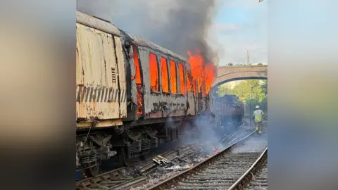 Rushden Transport Museum arson destroys train carriage