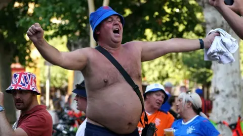 In pictures: Rangers fans in Seville for Europa League final