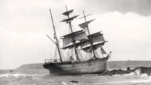 Slides showing shipwrecks off Cornwall up for sale