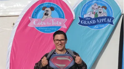 Somerset dad's Cots for Tots marathon challenge helps 'channel grief'