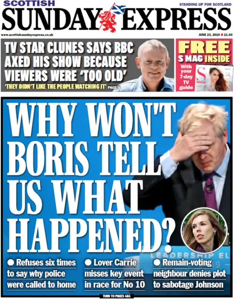 Scotland's papers: Call to release Boris tape and airport scanner fears