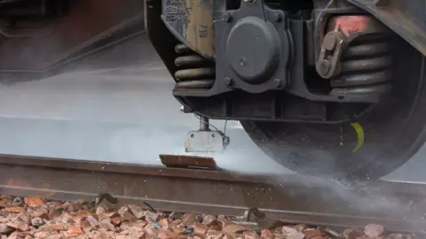 Leaf-blasting trains to target debris on tracks in North-West England