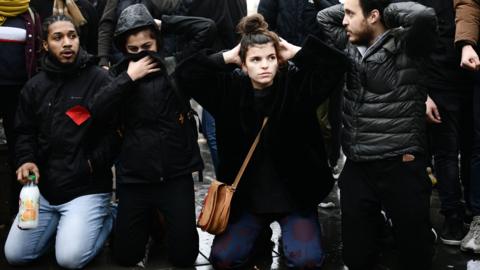 In pictures: France's latest protests - BBC News
