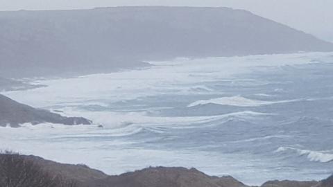Storm Freya: Roads were closed during high winds - BBC News
