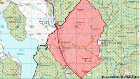 No grounds to oppose Benbrack wind farm plan by council - BBC News