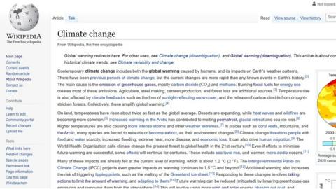 Climate change: Conspiracy theories found on foreign-language Wikipedia ...