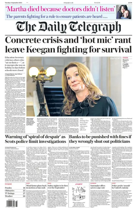 Scotland's papers: Cut in investigations and concrete costs