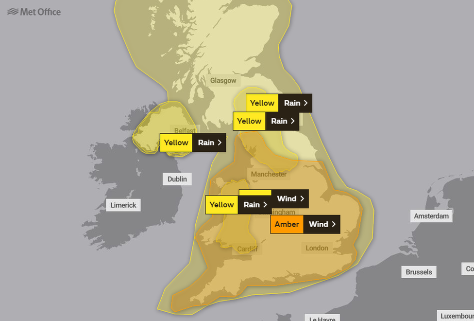 Storm Ciara: Floods and travel disruption as UK hit by severe gales ...