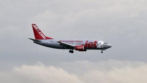 French fighter jet 'tracks' Jet2 flight on route to Birmingham - BBC News