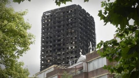 Grenfell Tower to be covered in protective wrapping - BBC News