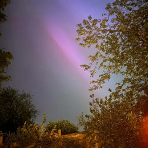 Rare appearance for Northern Lights in West Midlands