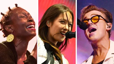 Singer Horse McDonald performs on theatre rooftop