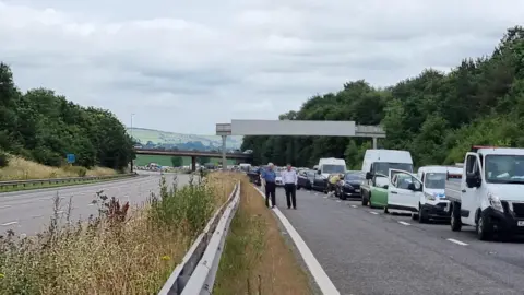 Crash closes M5 in both directions near Exeter