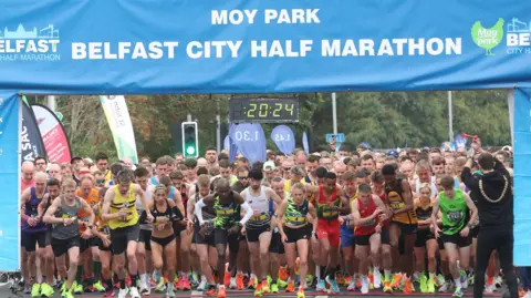 Record particpation in Belfast City Half Marathon