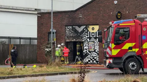 Fire crews tackle blaze at Stoke-on-Trent music venue