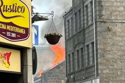 Firefighters tackle blaze at Vovem restaurant in Aberdeen