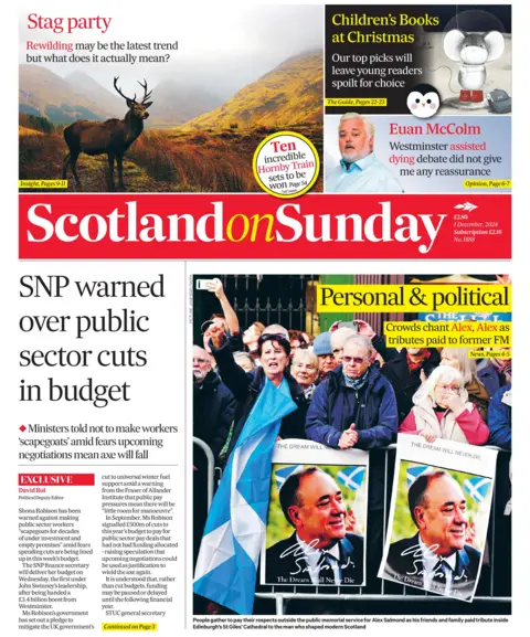 Scotland's papers: Tears for Salmond and Swinney jeered