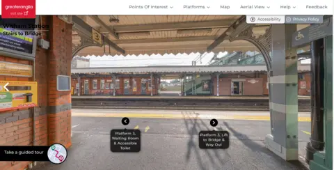 Greater Anglia launches new virtual reality tour at train station